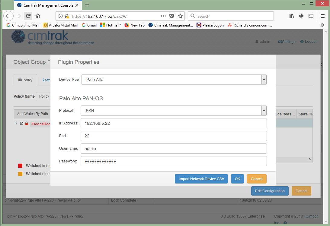 What CimTrak Monitors: Palo Alto
